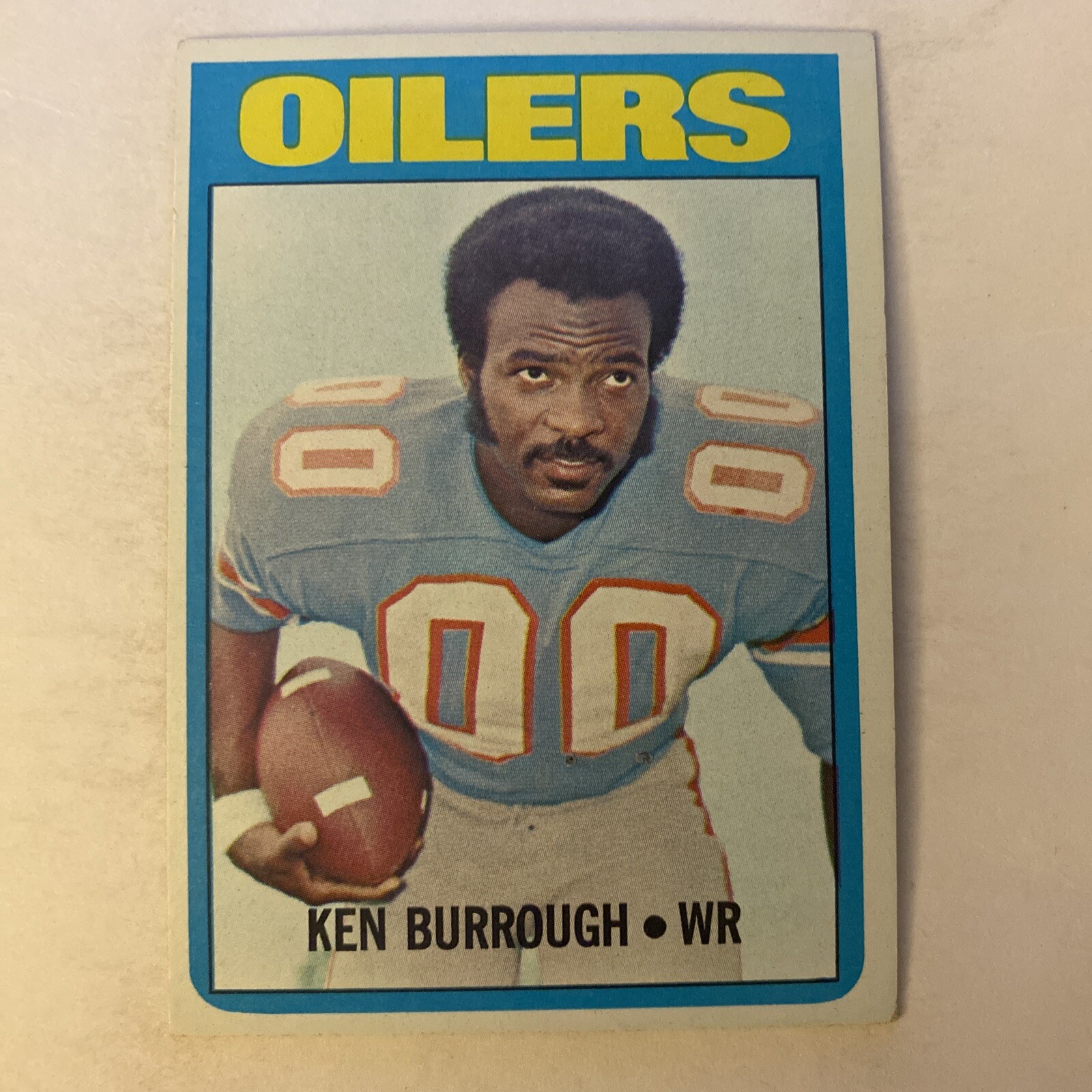 1972 Topps Football Ken Burrough Oilers Card #26 | eBay