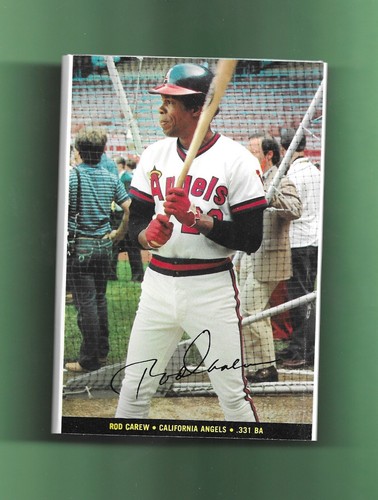 1983 Topps Baseball OVERSIZED FOLDOUTS 17 BATTING LDRS ROD CAREW ANGELS ...