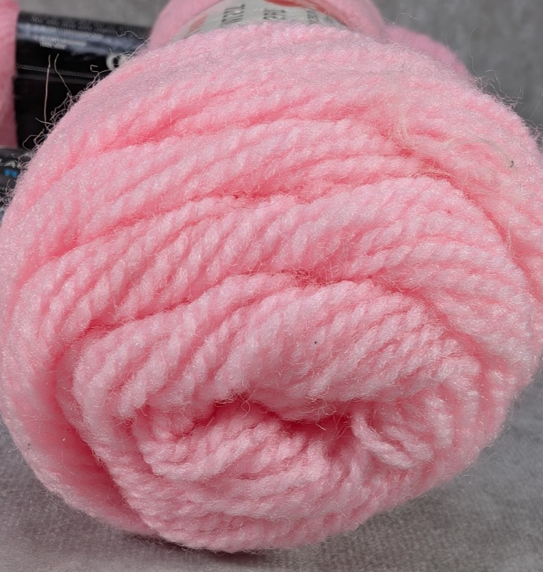 Lot of 2 1/2 2 oz Red Heart Wintuk Sport Yarn 722 Lt Pink Same Dye Lot ...