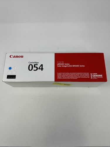 Genuine Canon 054 CYAN TONER PRINT CARTRIDGE for LBP620C/MF640C Sealed ...