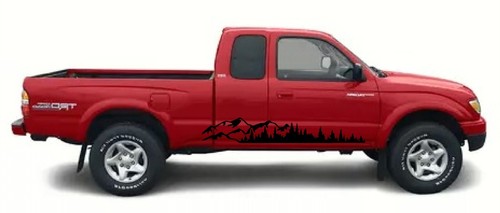 Rocker Side Mountain & Trees 65" Kit Vinyl Decal Sticker fits toyota ...
