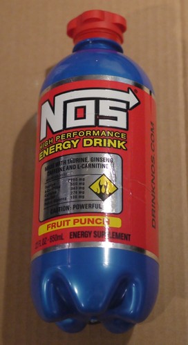 Original NOS Fruit Punch Energy Drink 22 Oz Bottle Empty Rare | eBay