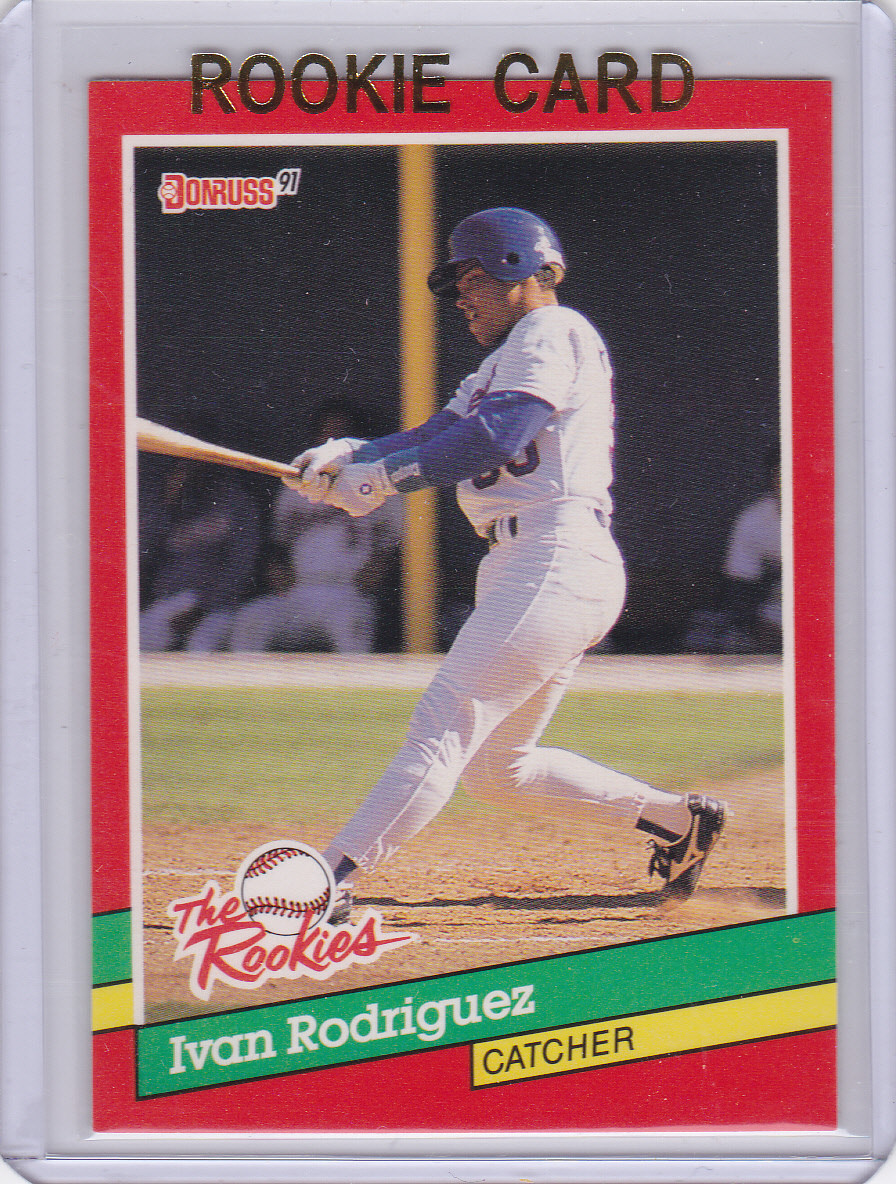 IVAN RODRIGUEZ 1991 Donruss The Rookies BASEBALL ROOKIE CARD Texas ...