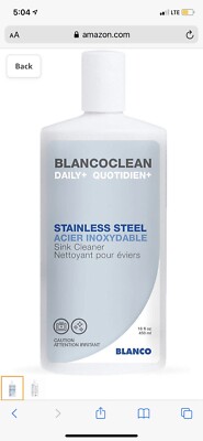 Blanco 406201 Blancoclean Dailey stainless steel sink Cleaner 15oz ...