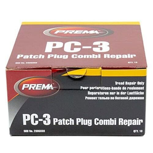 Prema PC-3 006039 Combi Tire Patch Plugs for 5/16 in Injury, Box of 10 ...