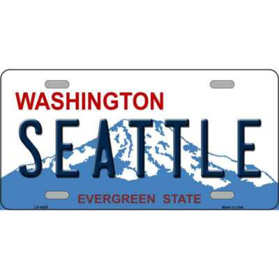 Seattle Washington Novelty Metal Novelty License Plate Tag LP-4205 | eBay