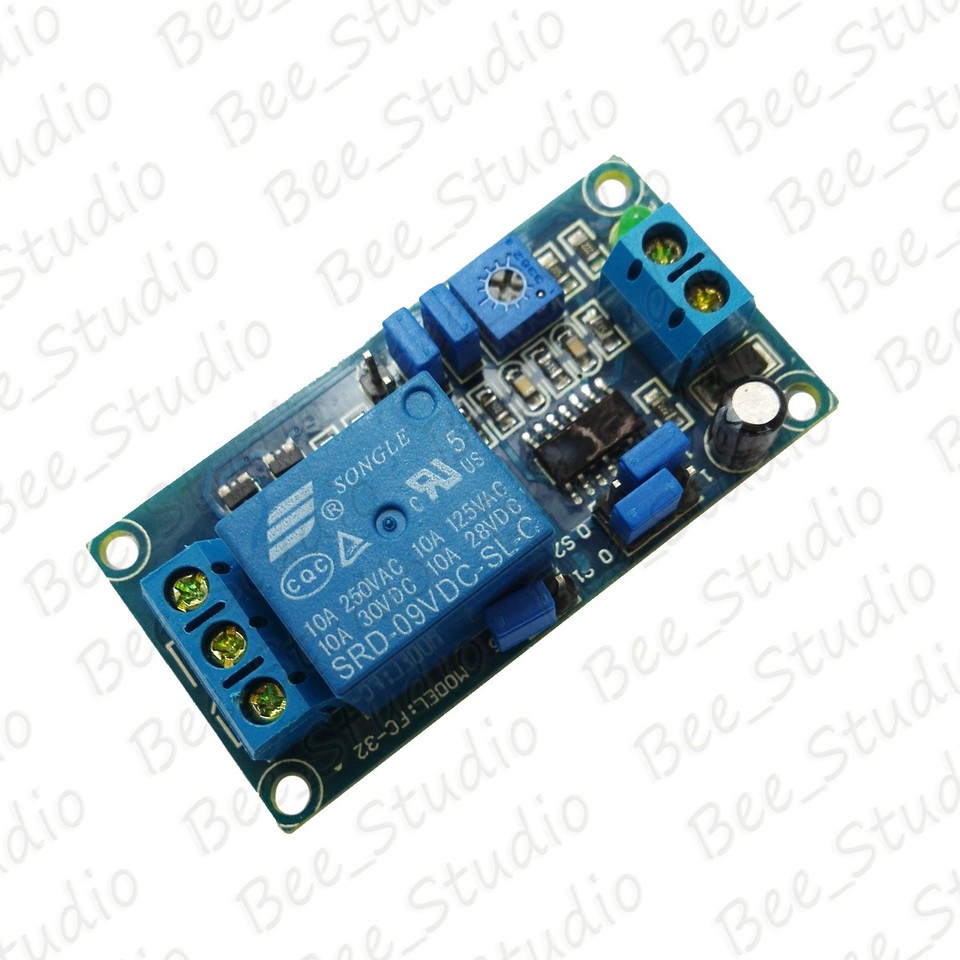 DC 5V 9V 12V Delay Relay Timing Delay Timer Turn on Delay Turn off ...
