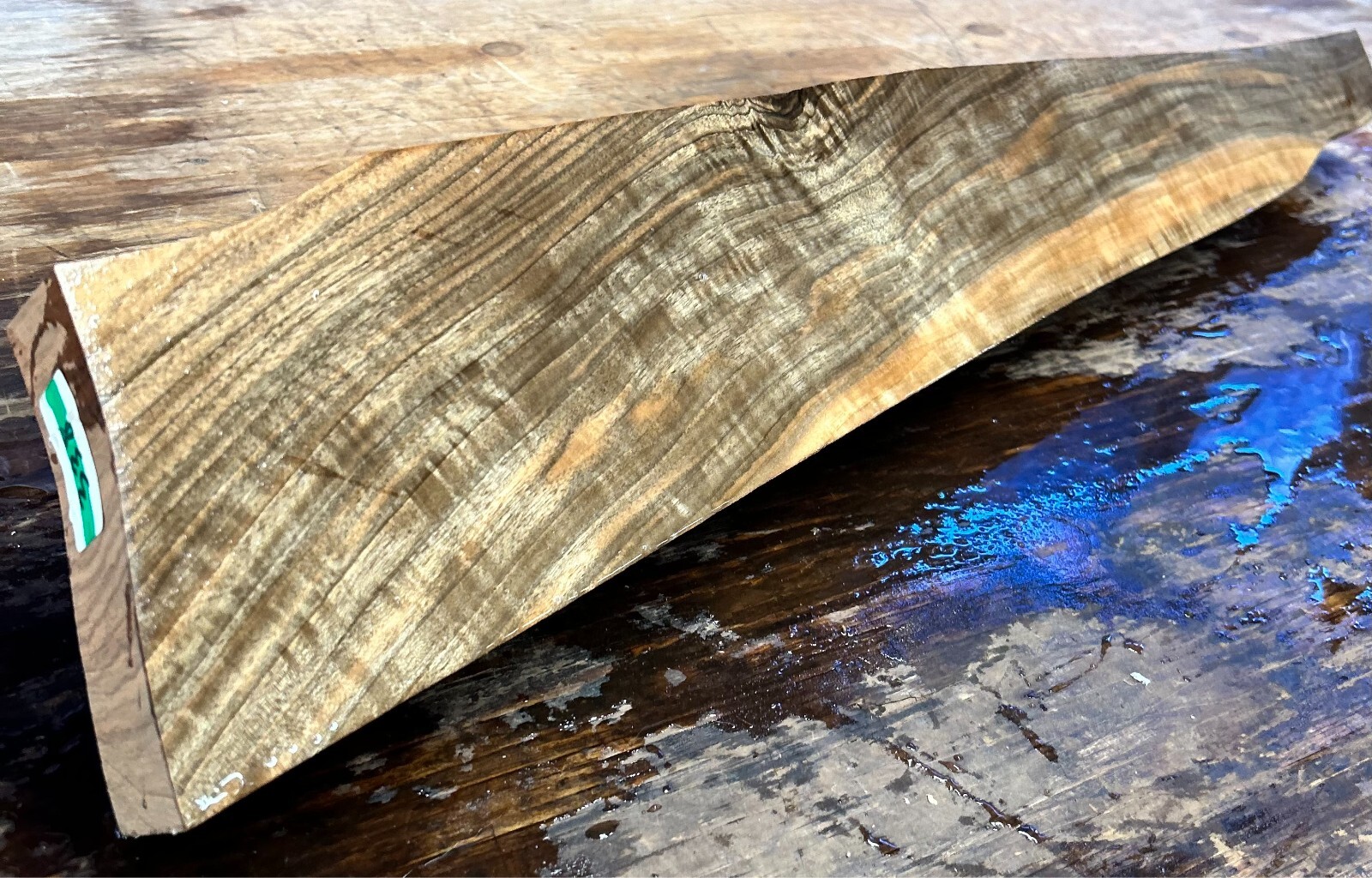 EXTREMELY! CURLY QUILTED English Walnut Rifle Blank Gunstock Stock ...