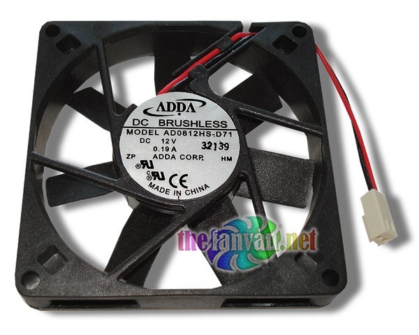 Qty. ADDA 80mm X 15mm Slim 2 Pin 12 Volt Fans Ad0812hs-d71 for sale ...