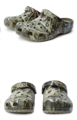 CROCS Real Tree Unisex Classic V2 Camouflage Slip on Clogs -Men 10 ...