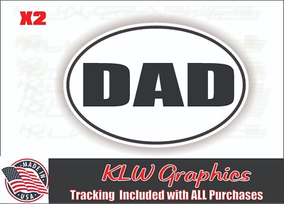Dad Oval Euro Decal Sticker Car Diesel Truck Family Father Parent JK ...