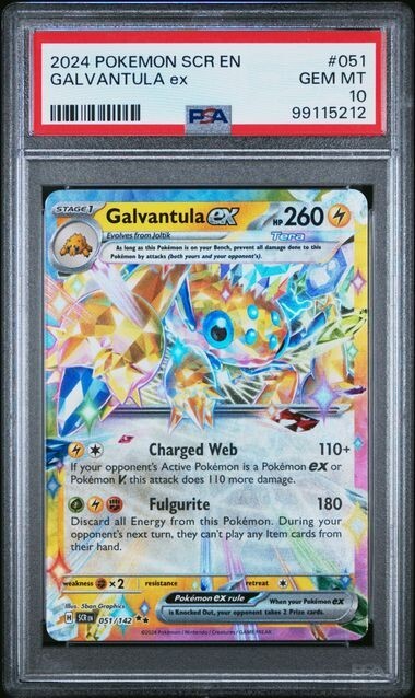 Galvantula ex 2024 Scarlet & Violet: Stellar Crown #051/142 Double Rare ...
