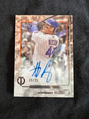 Anthony Rizzo Topps Tribute Baseball Auto TA-AR #9/25 | eBay