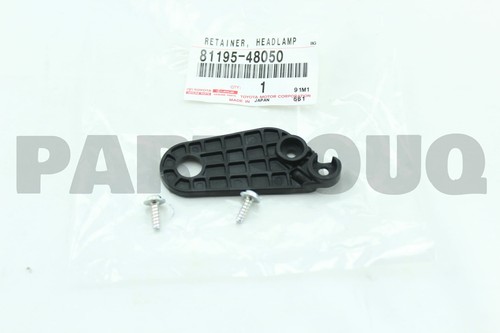 8119548050 Genuine Toyota RETAINER, HEADLAMP PROTECTOR, LWR RH 81195 ...