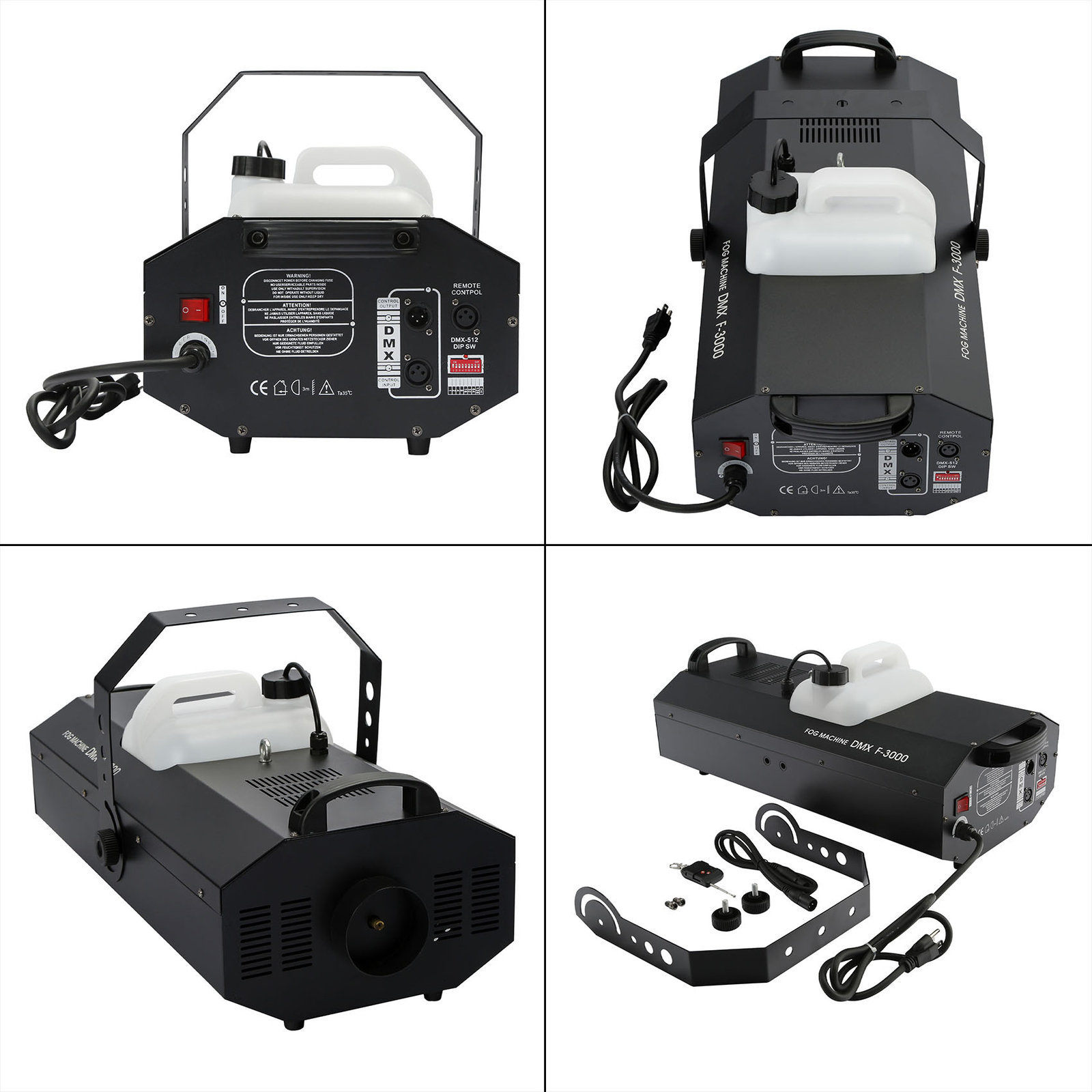 3000W DMX Fog Machine Stage Smoke Machine DJ Fogger Smoke Effect with ...