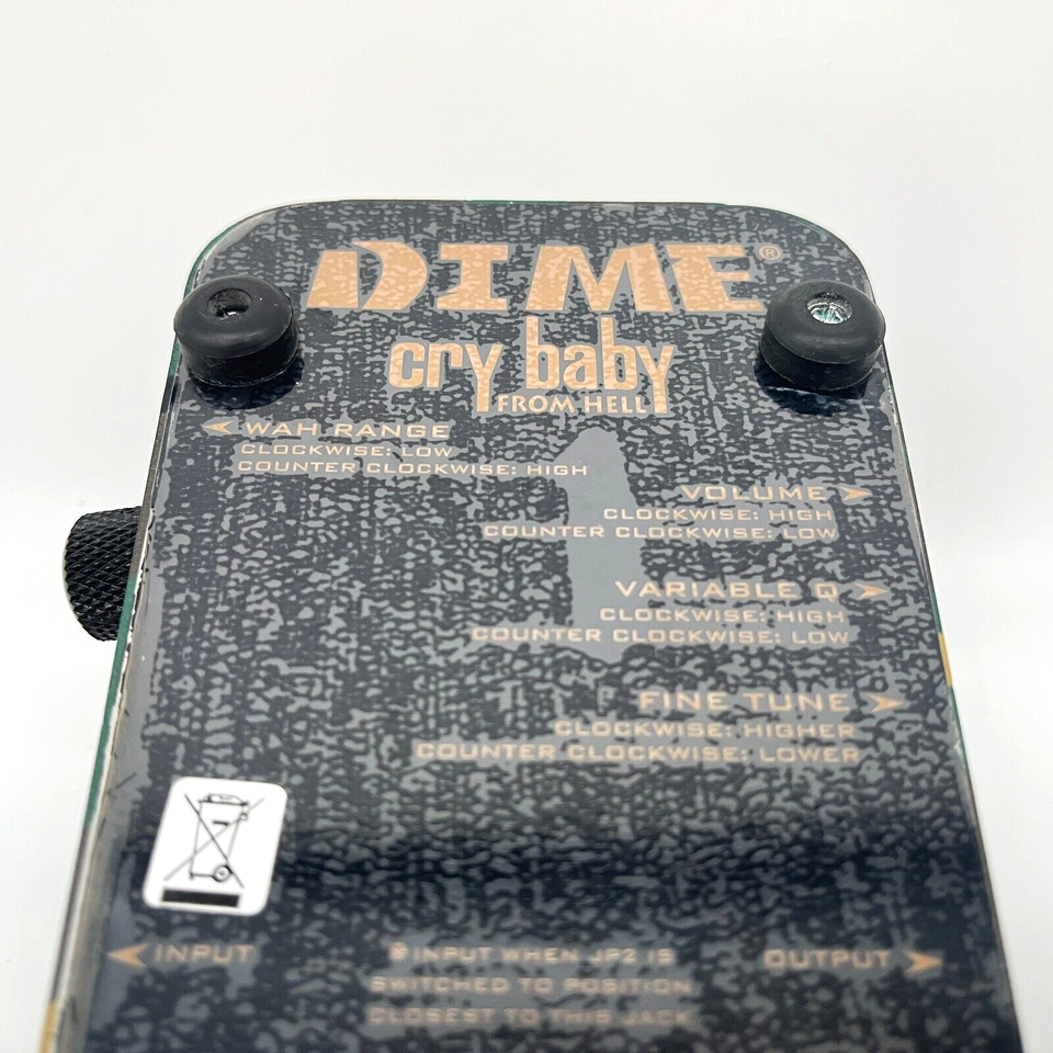 Jim Dunlop DB-01 Dime Cry Baby From Hell Wah Pedal Dimebag Darrell Used ...