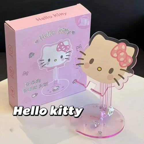 New Hello Kitty Cute Acrylic Phone Stand Adjustable Tablet Holder ...