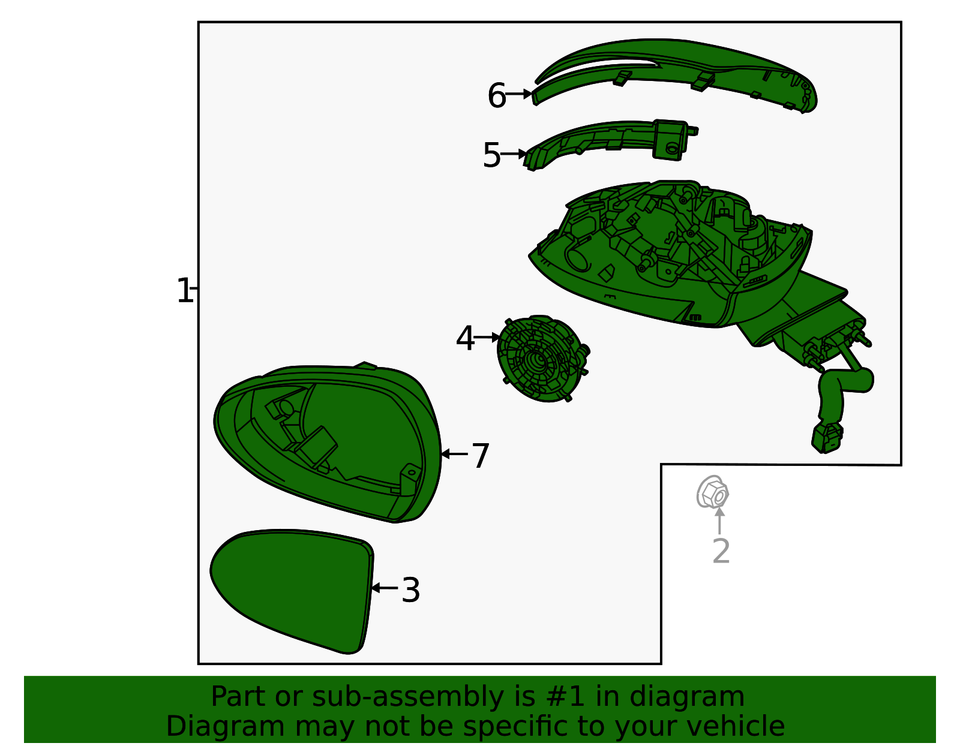 Genuine Kia Mirror Assembly 87610-L3020 | eBay