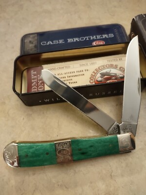 Case Brothers XX 2005 Large Trapper Green Knife 1 of 500 6254W SS In ...