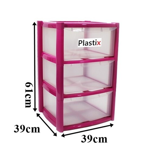 PLASTIC STORAGE DRAWERS DRAW TOWER UNIT MINI DESKTOP / LARGE HOME ...