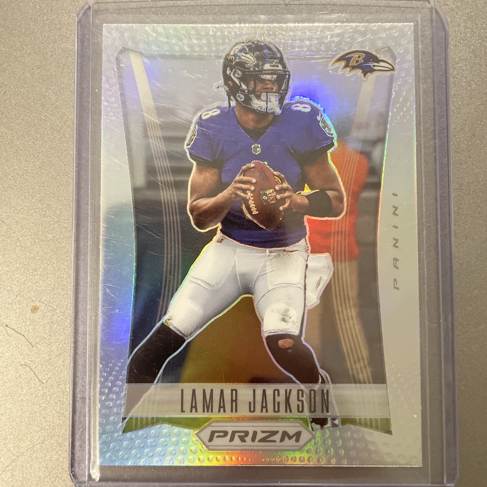 2022 Panini Prizm Football Lamar Jackson Prizm Flashback Silver SP ...