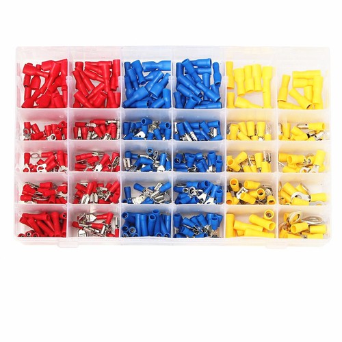 480Pcs Mixed Car Electrical Wire Connectors Crimp Terminal Set Kit Box ...