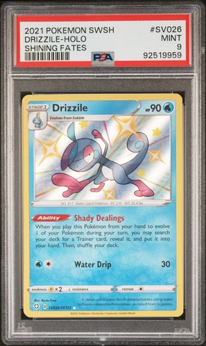Pokemon Shining Fates Drizzile Holo SV026/SV122 PSA 9 Shiny Vault Mint ...
