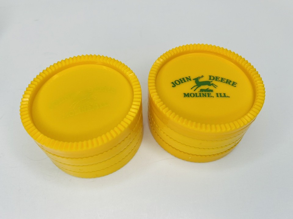 John Deere Jumbo Checkers Game w/Felt Bag Replacement Pieces 11 Green 8 ...