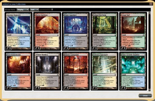 40 Bounceland Bounce land set 4 of each 4x dual land Magic the ...