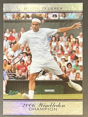 2011 ACE AUTHENTIC ROGER FEDERER #16 WIMBLEDON 2006 GRAND SLAM ...