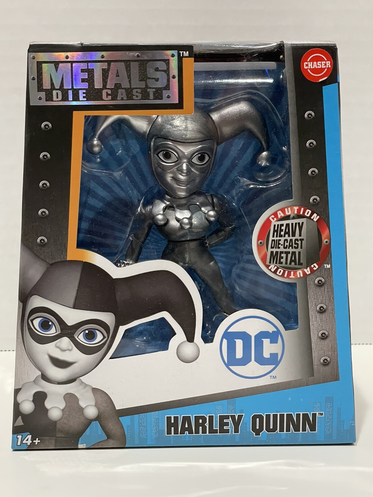 DC Comics Metals Diecast 4" Harley Quinn #367 Chaser Chase Pewter Jada ...