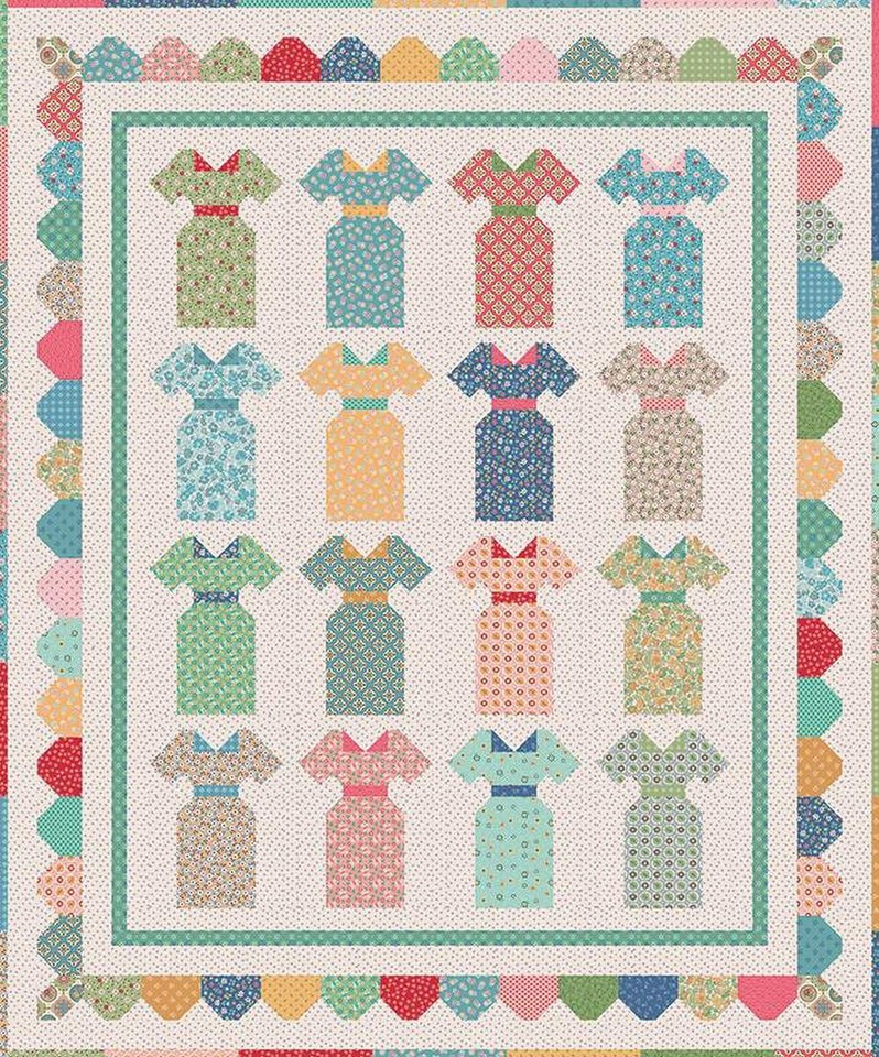 "Millie's Dresses" Quilt Pattern by Lori Holt of Bee in My Bonnet Co ...