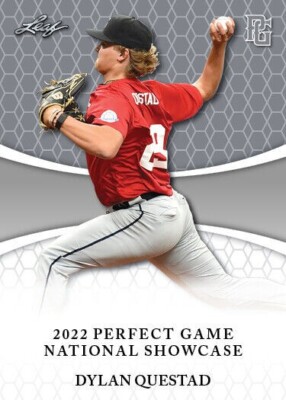 Dylan Questad 2022 Feuille Parfait Jeu " 1ère Ever Imprimé " Carte ...