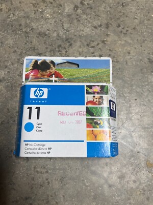 C4836A NEW Genuine HP 11 Cyan Ink Cartridge Factory Sealed Expired 2008 ...