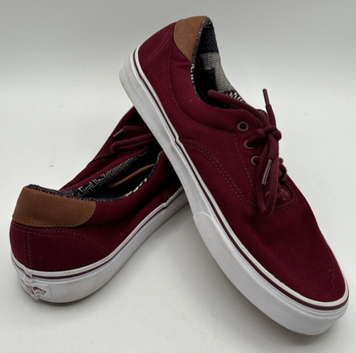 Vans Off The Wall Old Skool Burgundy Maroon Low Top Sneakers 500714 ...