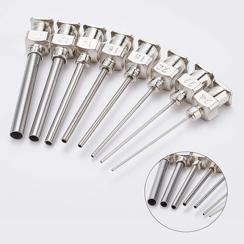 12pcs Blunt Tip Dispenser Needles Stainless Steel Needle Glue Adhesive ...