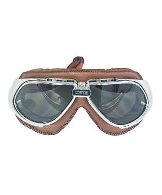 CRG Vintage Bike Aviator Pilot Style Motorcycle Cruiser Scooter Goggles ...