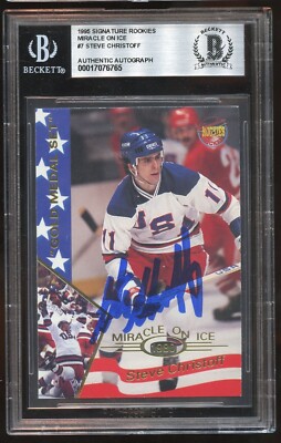 Steve Christoff #7 signed autograph 1995 Signature Rookie Miracle on ...
