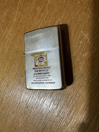 Vintage 1950S Zippo Lighter 25171915 Barrel Radiation Service Company ...