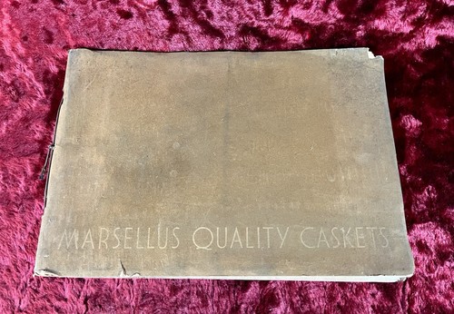 1934 Marsellus Casket Catalog Vintage Funeral Mortuary Embalming New ...