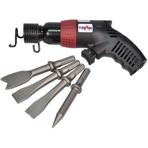 TRAX Air Hammer Shovel Pneumatic 5 Chisels Air‑Driven Pick Tool Kit ...