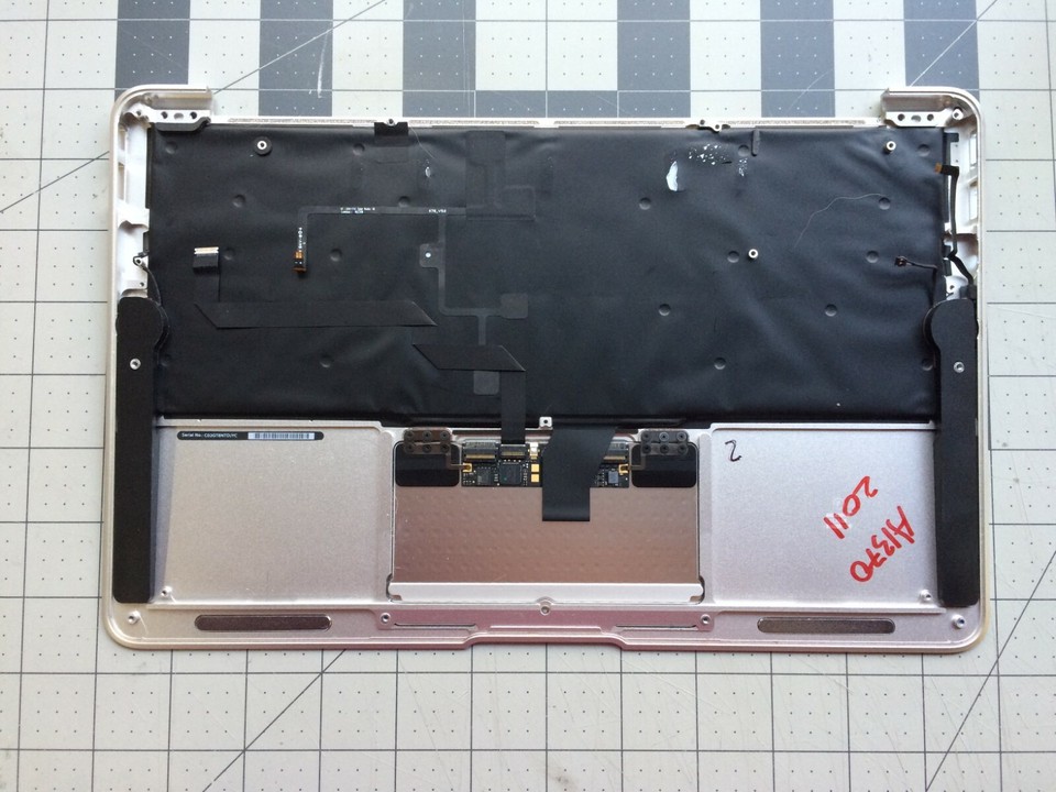 Apple Macbook Air 11" A1370 2011 Keyboard Topcase Palmrest 069-7004-A ...