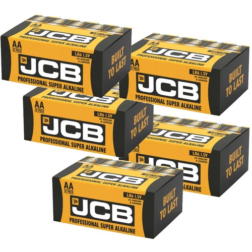 INDUSTRIAL AA ALKALINE BATTERIES JCB BATTERY 1.5V 50 100 PACK | eBay UK