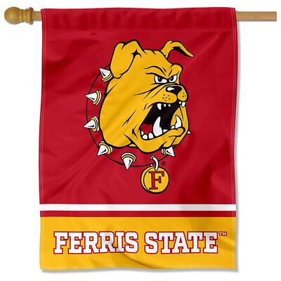 Ferris State Bulldogs Wordmark Logo House Banner Flag | eBay