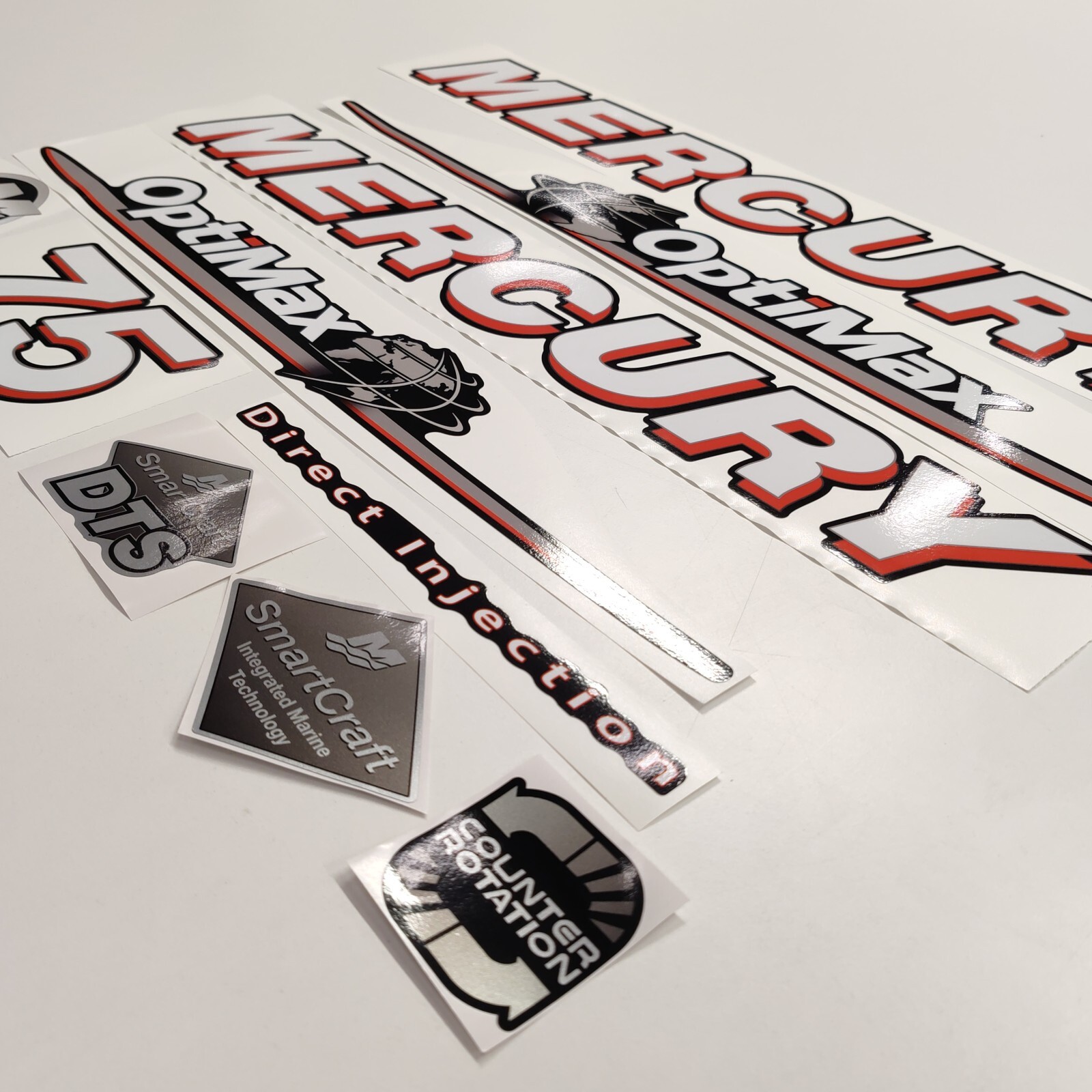 Aftermarket Mercury 75 OptiMax Decals 2006–2012 | Outboard Sticker ...