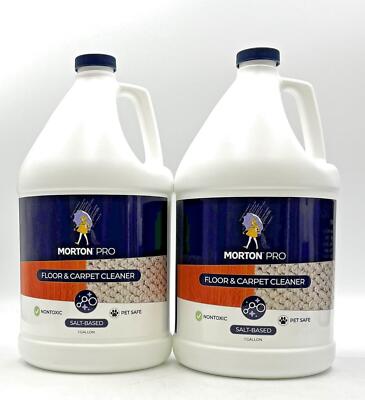 Morton Pro Salt-Based Floor Carpet Cleaner Pet Safe Gallon-2 Pack | eBay