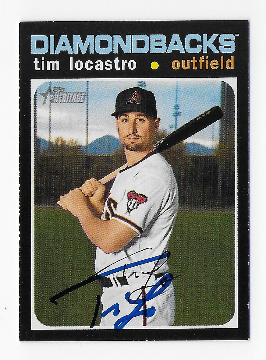 2020 HERITAGE TIM LOCASTRO DIAMONDBACKS YANKEES AUTOGRAPHED SIGNED ...
