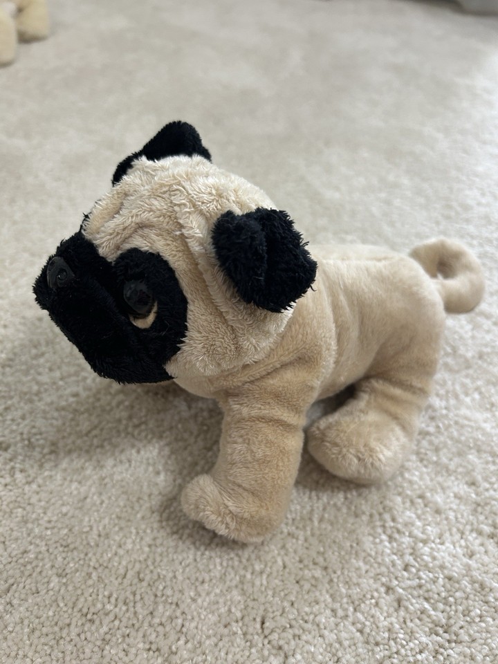 Ganz Webkinz Signature Series PUG Puppy Dog Tan Black Soft Plush Animal ...