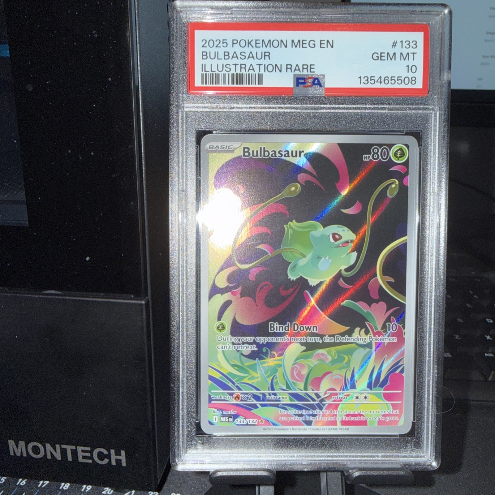 2025 POKEMON MEG EN-MEGA EVOLUTION ILLUSTRATION RARE #133 BULBASAUR PSA ...