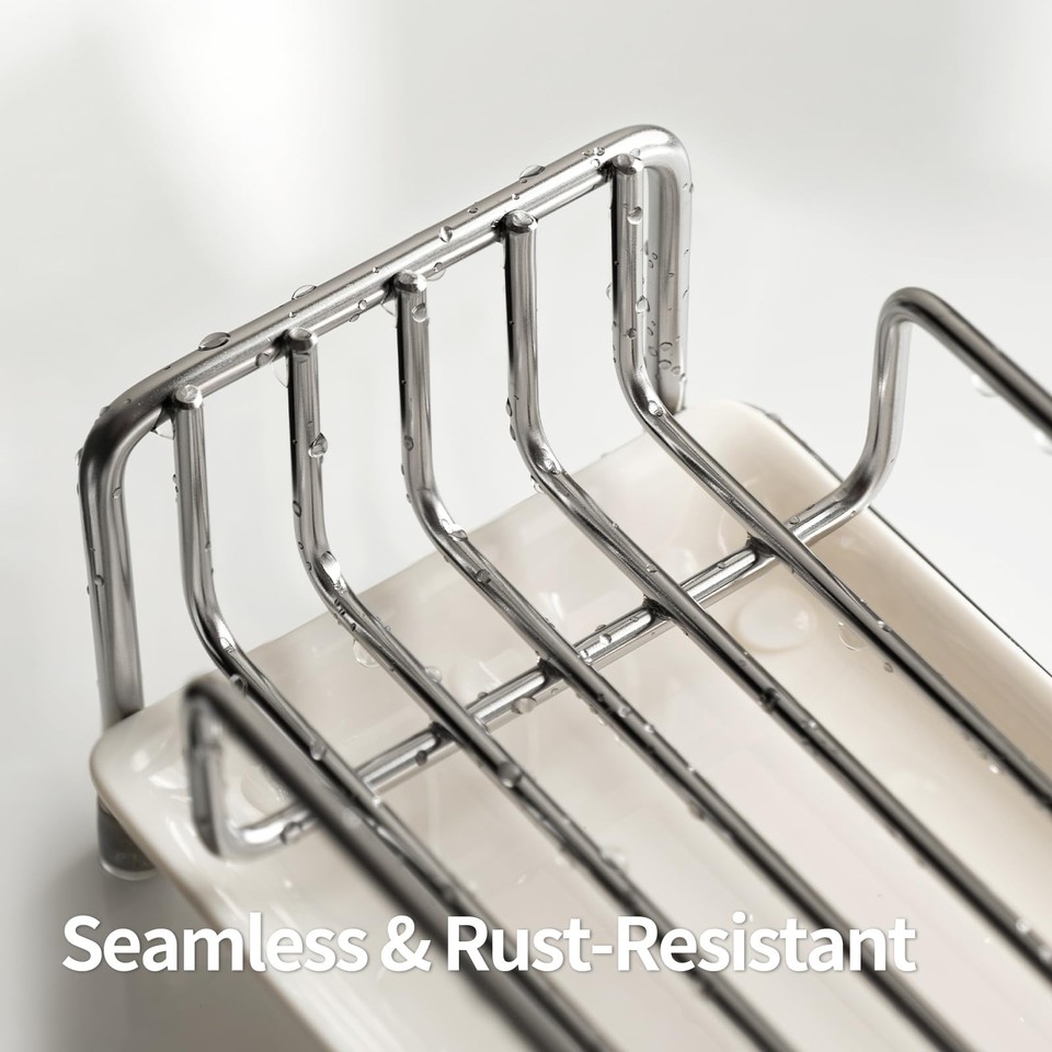 LANZYLO Silver Sponge Holder for Kitchen Sink, Medium, silver | eBay